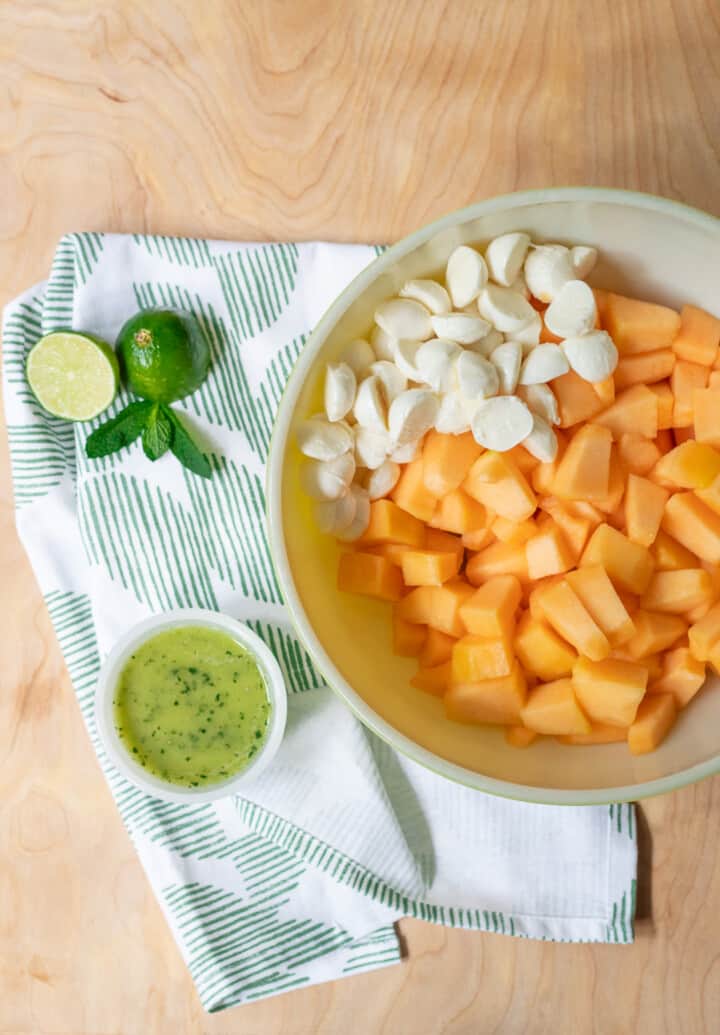 Melon Salad with Mojito Vinaigrette | Plan. Eat. Post. Repeat.