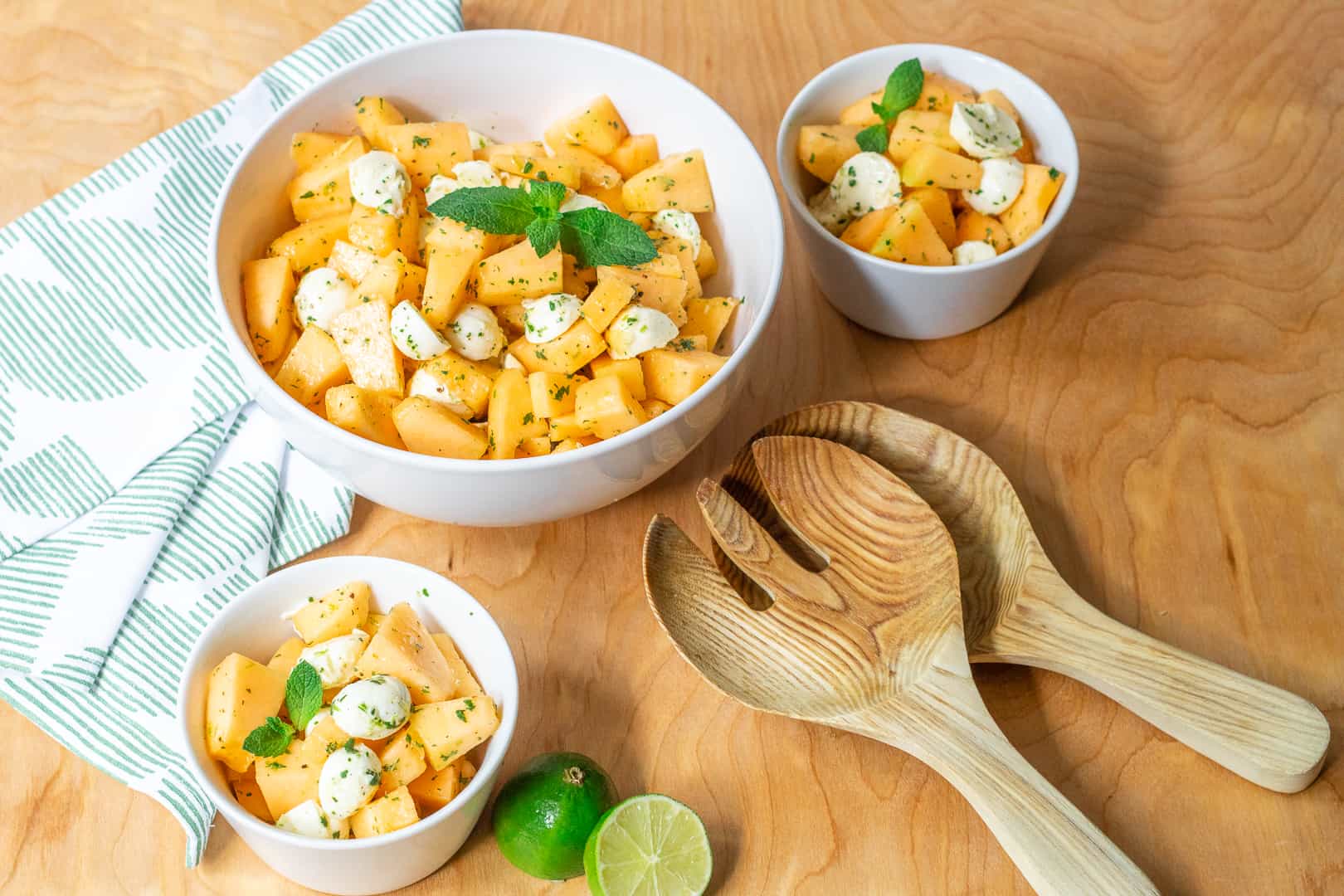 Melon Salad with Mojito Vinaigrette | Plan. Eat. Post. Repeat.