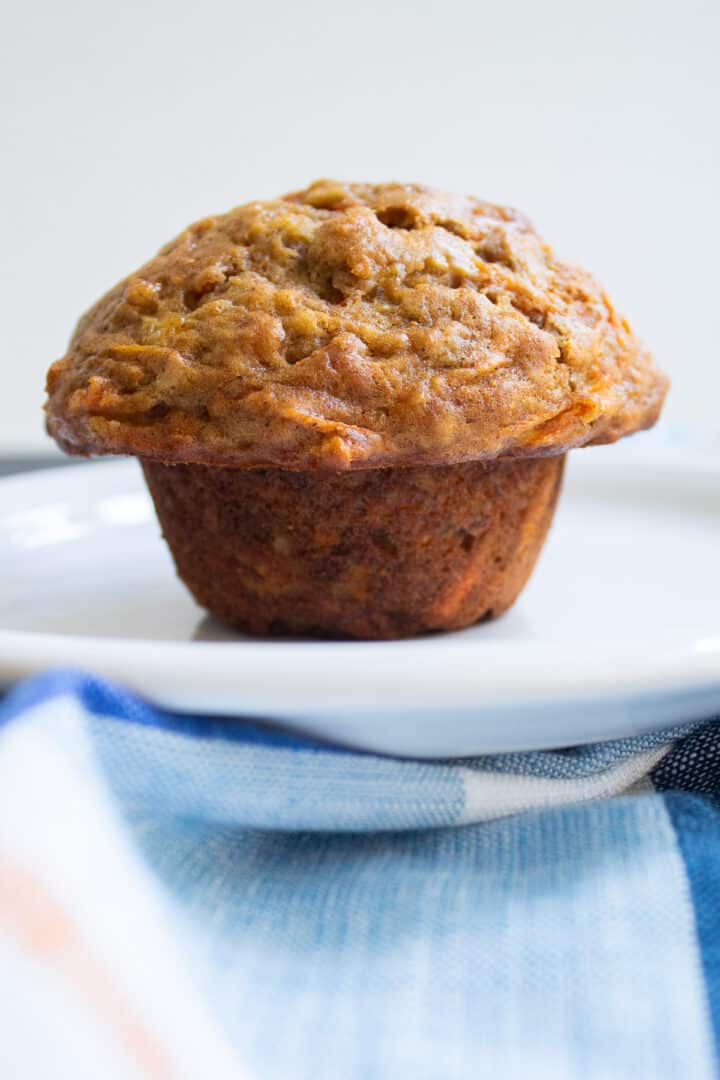 Simple Bakery Style Banana Carrot Muffins | Plan. Eat. Post. Repeat.