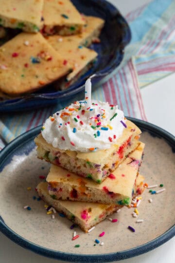 Sheet Pan Birthday Cake Pancakes | Plan. Eat. Post. Repeat.